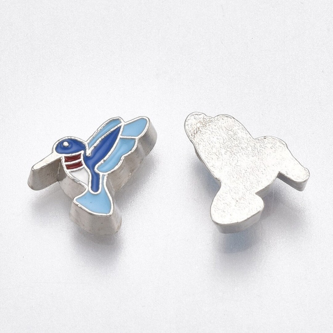 Mini Enamel Hummingbird Charms - 9x7mm - 5pc - Etsy