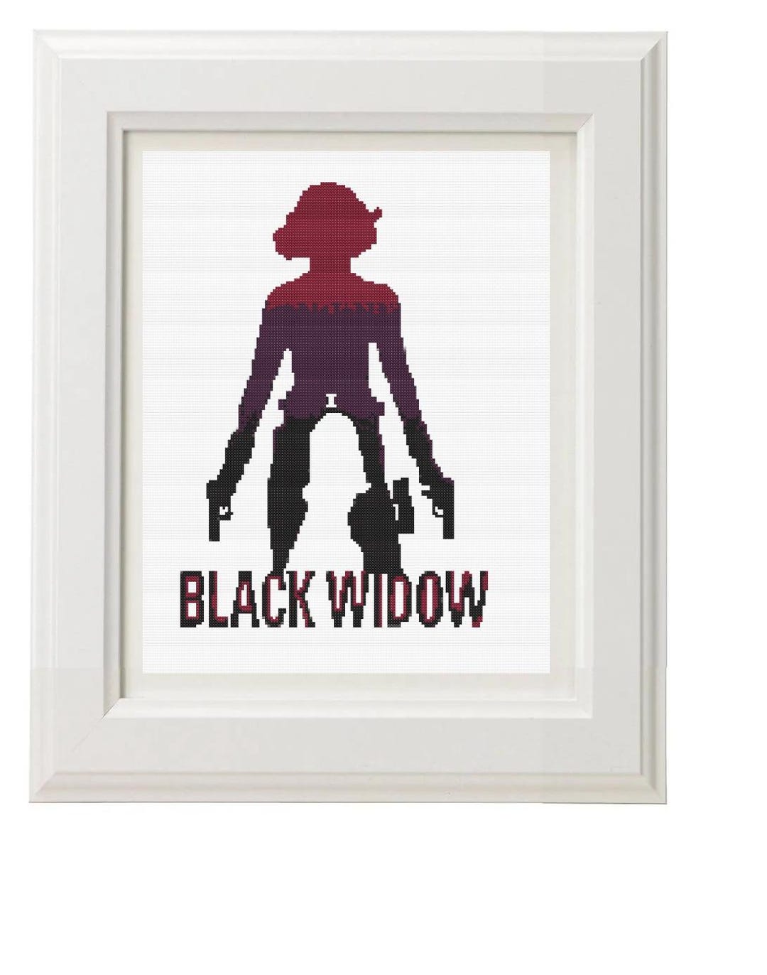 Black Widow Spider Cross Stitch Pattern, Instant Download, Black Widow ...