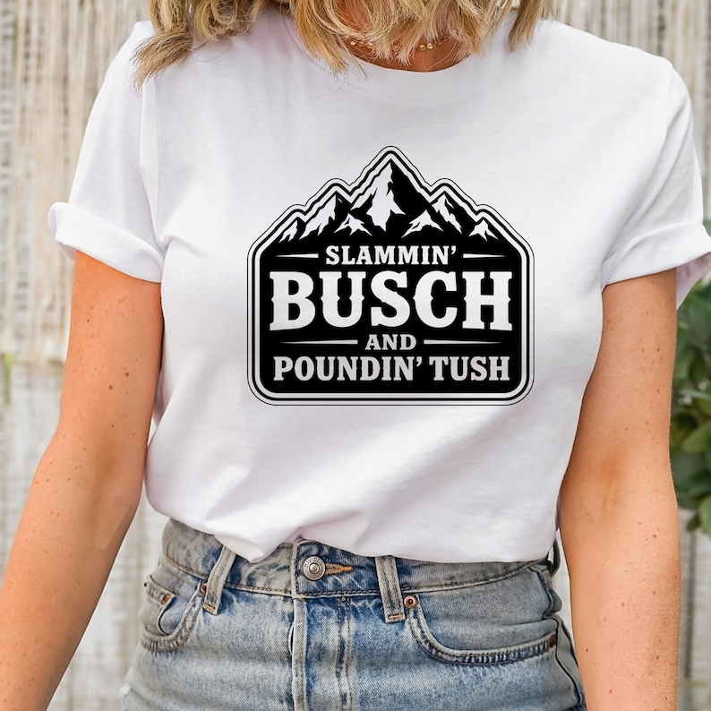 Slammin’ Busch and Poundin’ Tush Hat Patch for Beer Lovers Outdoor ...