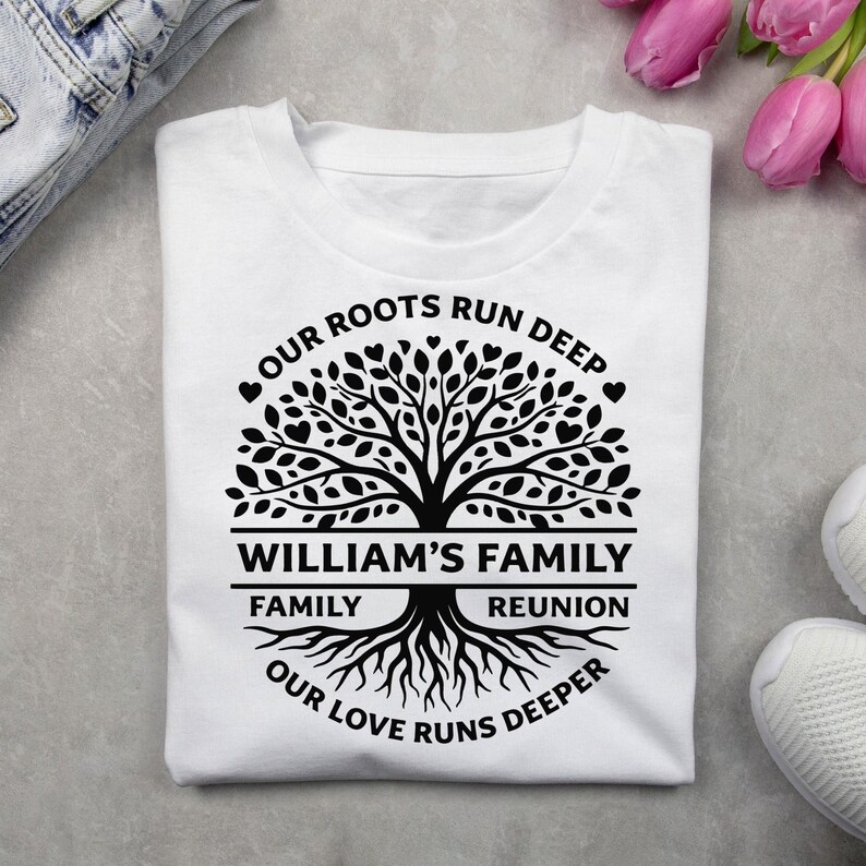 Family Reunion Tree 2026 SVG Bundle | Custom Family Name T-shirt Design ...