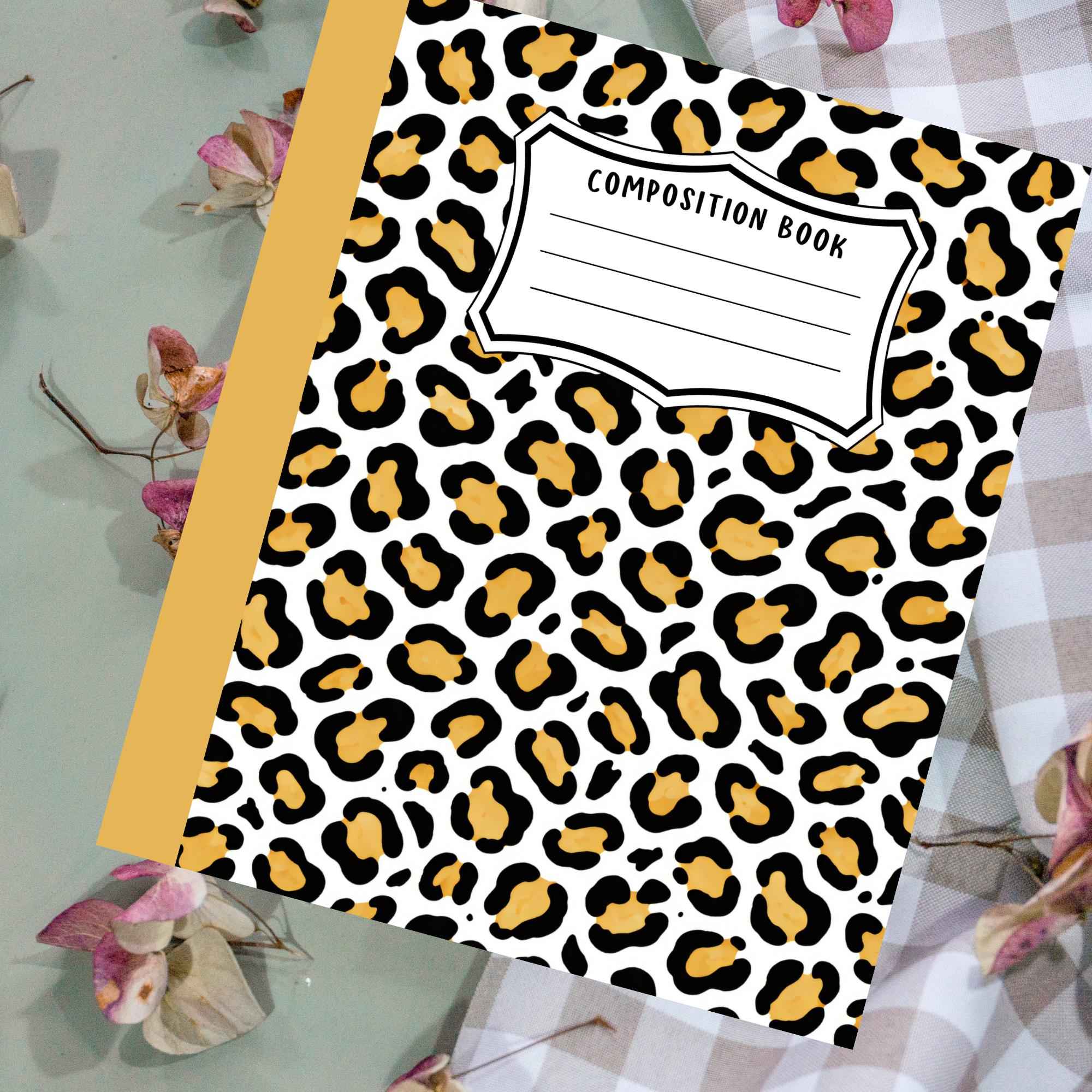 Editable Composition Notebook Cover, Canva Custom Book Cover Bundle ...