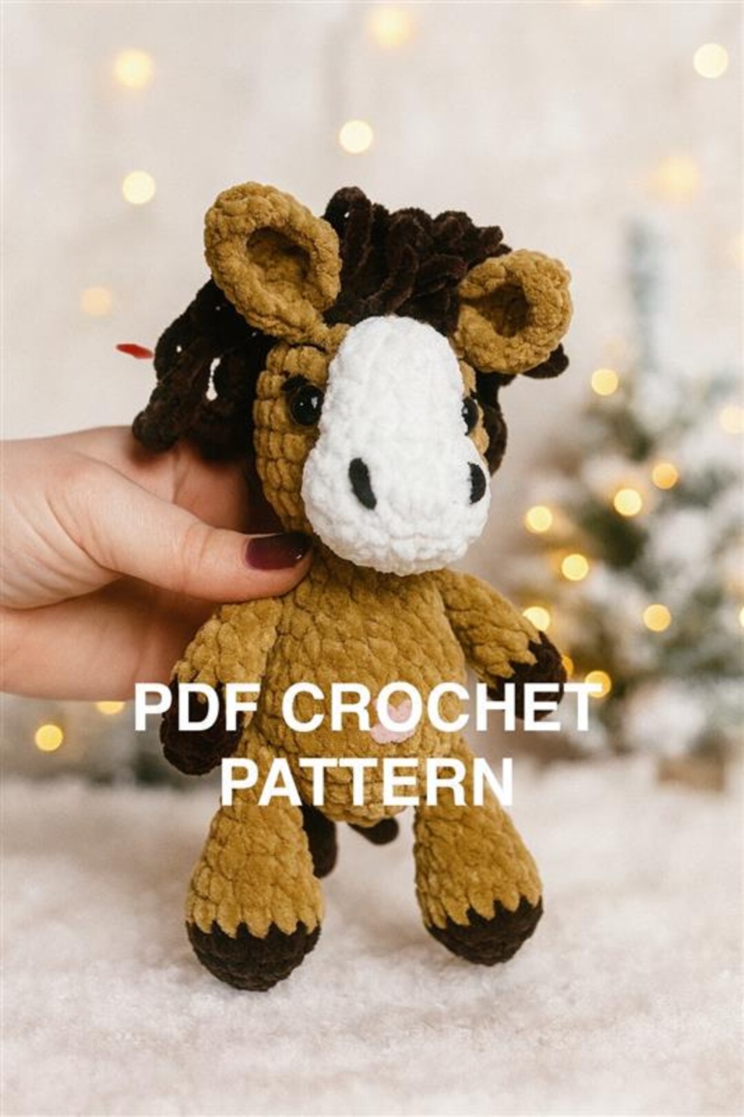 Crochet Horse Pattern, Amigurumi Horse Tutorial, Plush Pony Pattern ...