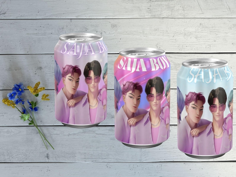 Kpop Demon Hunters | Saja Boys Soda Pop Can Labels | Saja Boys Can ...