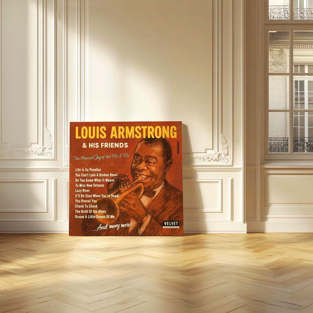 Louis Armstrong – Vintage Album Cover Poster | the Musical Joy of the ...