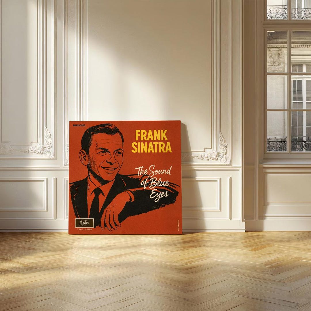 Frank Sinatra – Vintage Album Cover Poster | Mid-century Vocal Jazz Art ...