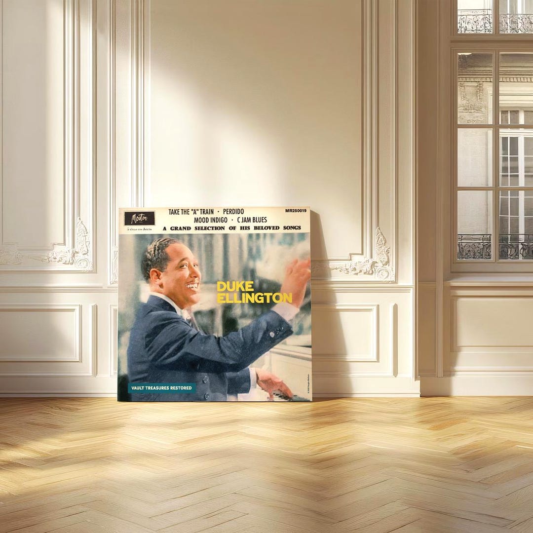 Duke Ellington – Vintage Album Cover Poster | Mid-century Jazz ...