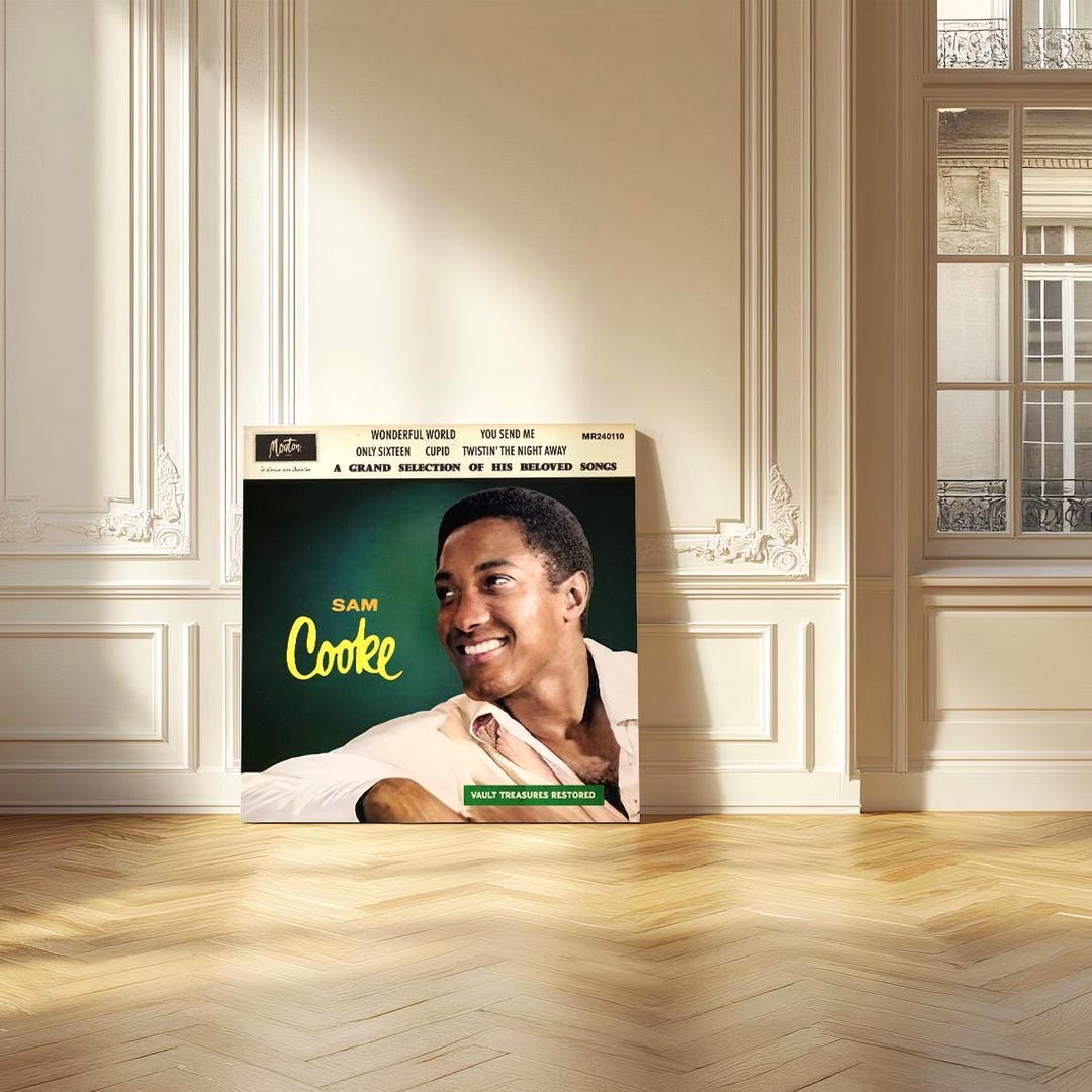 Sam Cooke – Vintage Album Cover Poster | Mid-century Soul & Vocal Jazz ...