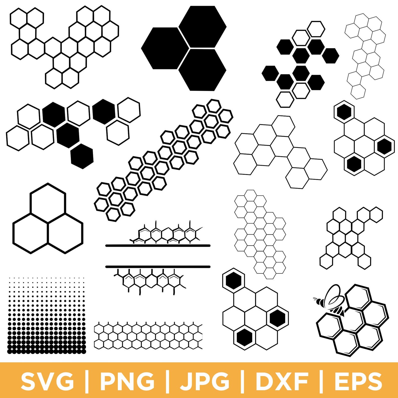 Honeycomb SVG, Hexagon Png, Honeycomb Pattern, Bee Honeycomb SVG ...
