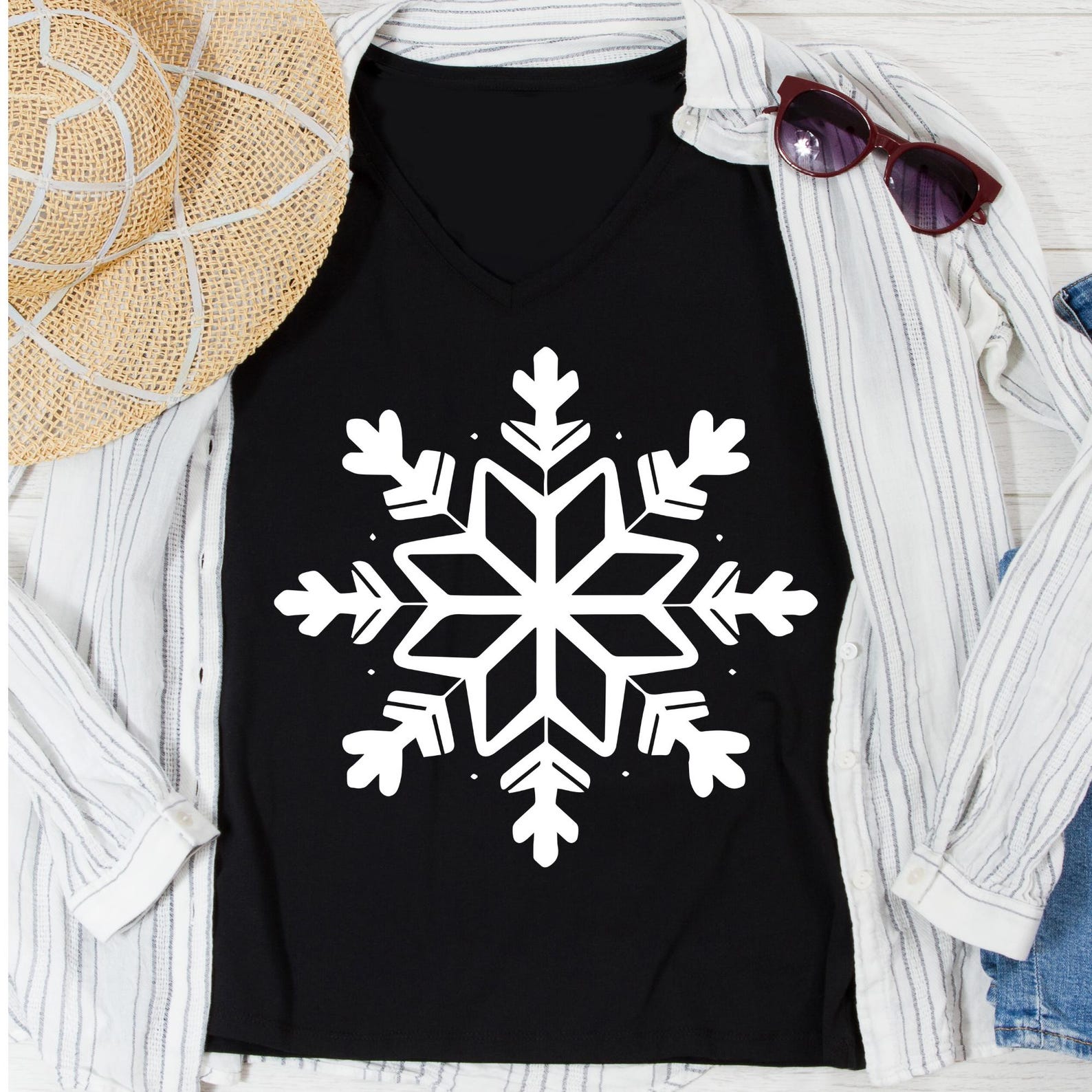Snowflake SVG Bundle, Winter Snowflake Cut Files, Christmas SVG for ...