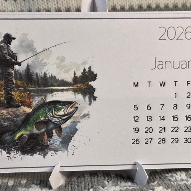 Fishing Calendars 2026 - Etsy