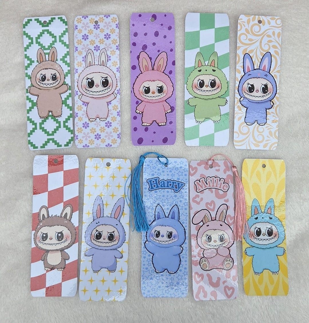 Personalised Labubu Bookmark - Etsy