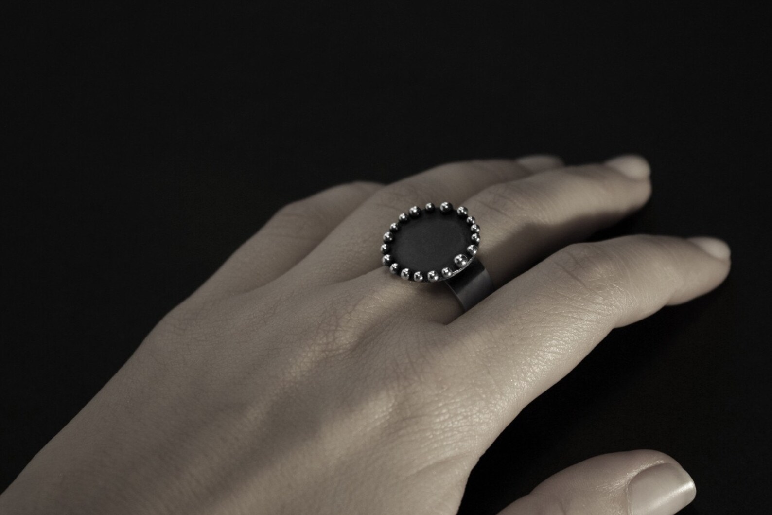 Sterling Silver Bubbles Ring 2 Colours - Etsy