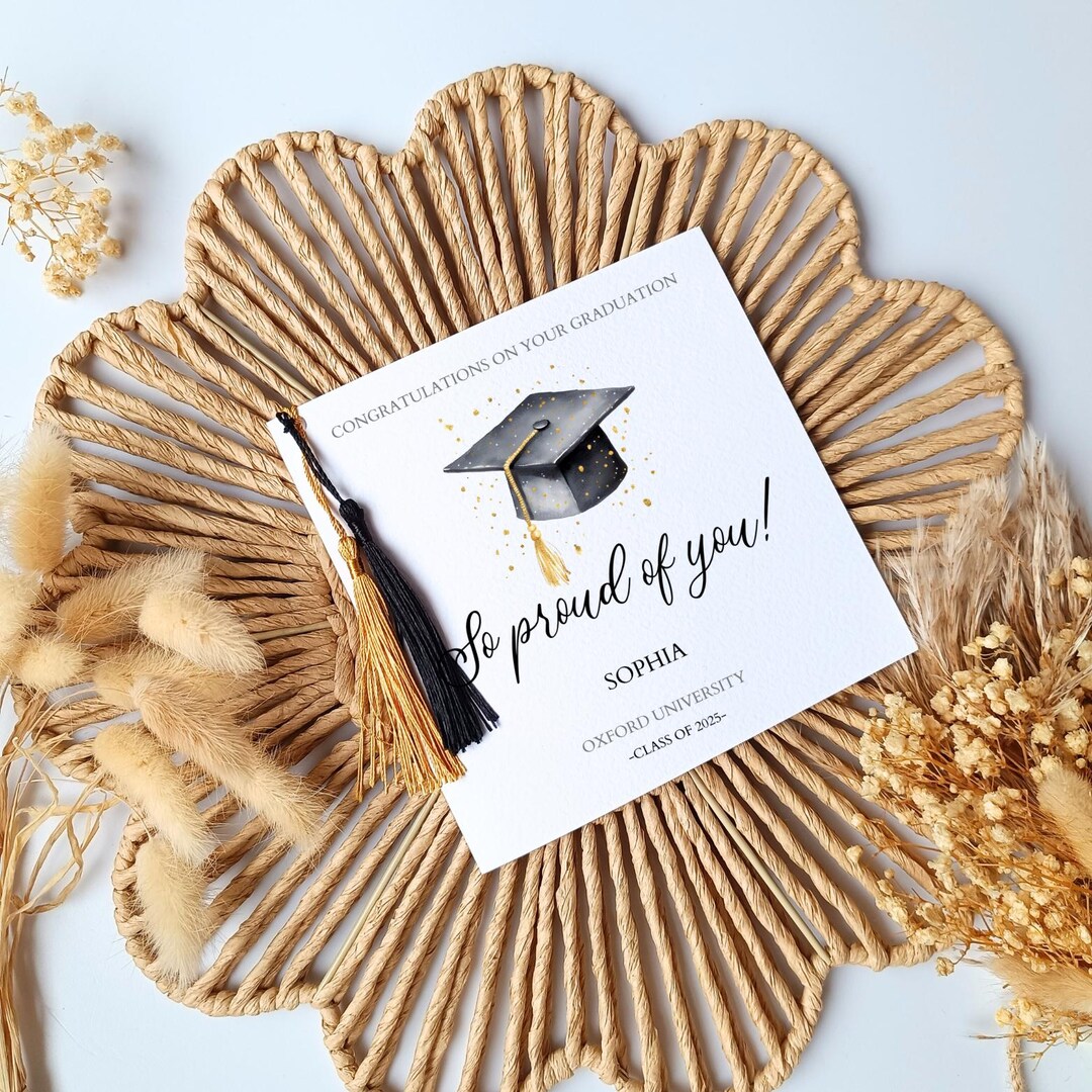Personalised Graduation Card, Congratulations on Your Graduation,tassel ...