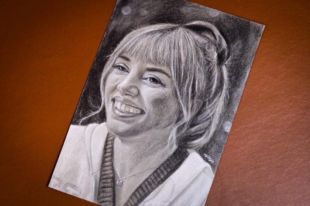 Chrissy Cunningham Hand-drawn Portrait - Etsy