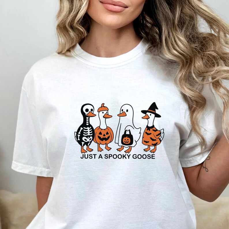 Spooky Goose PNG Bundle: Funny Halloween Clipart (digital Download ...