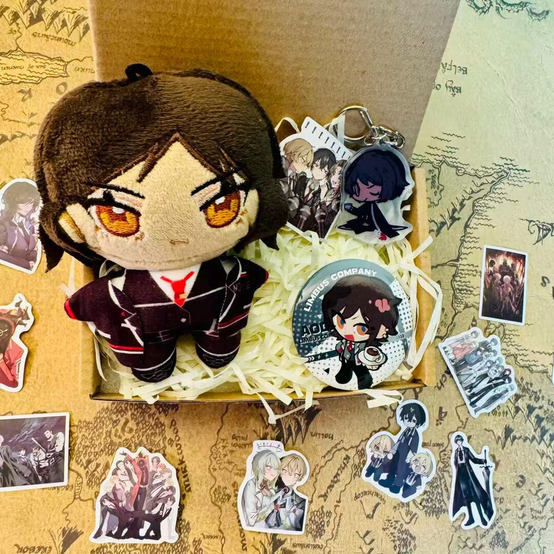 Limbus Company Inspired Plush Gift Box, Outis Gift Set,chibi Anime ...