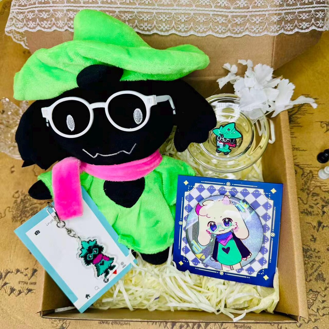 Deltarune Inspired Plush Box, Ralsei Fan Gift Set, Indie Game Fan ...