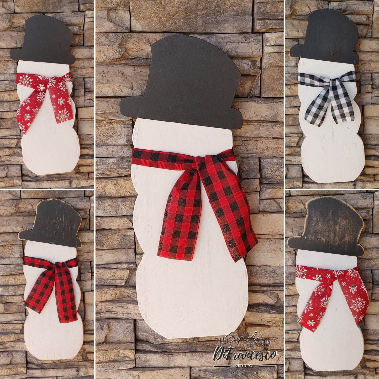 Rustic Plywood Snowman Sign | Hand-painted Farmhouse Decor - Etsy