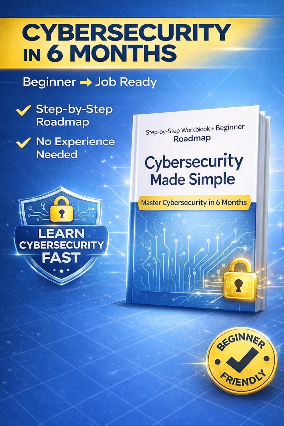 Cybersecurity Workbook: 6-month Beginner Roadmap (digital Download ...