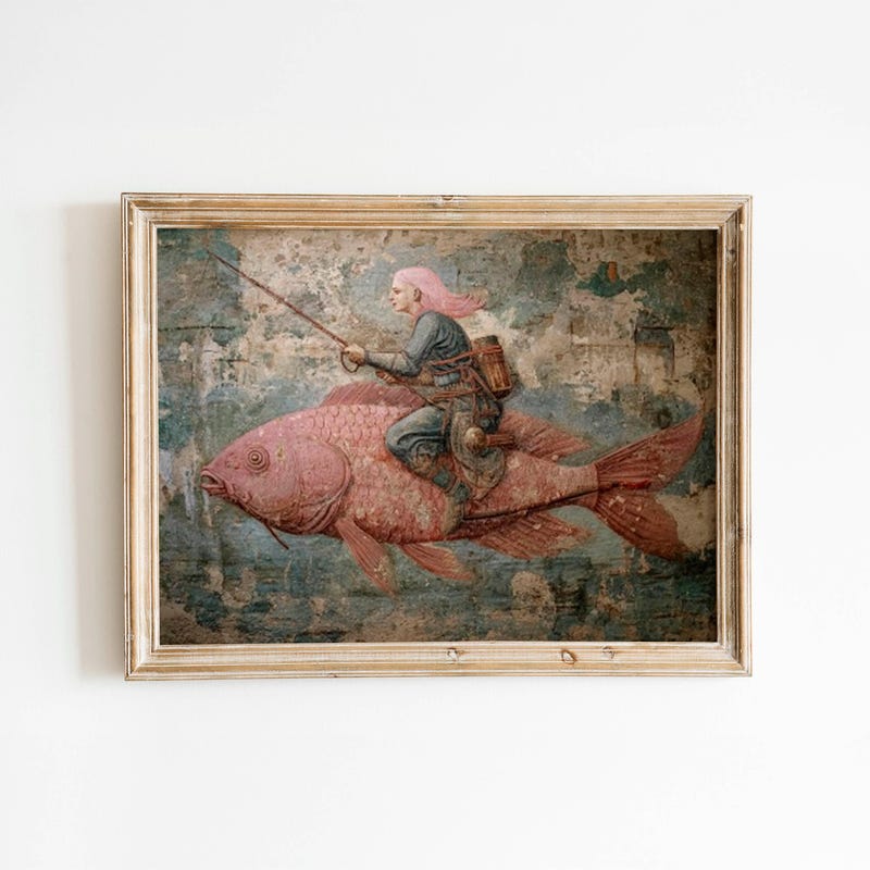 Creepy Fish Poster - Etsy