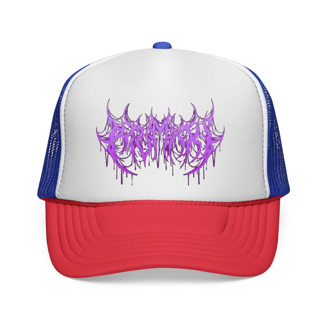 Dripping Font Trucker Cap: Streetwear Fashion Hat - Etsy