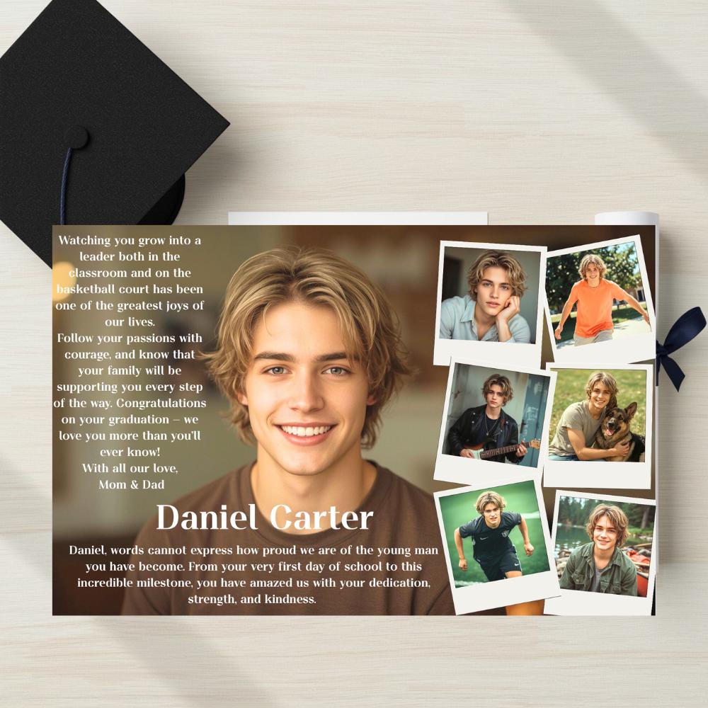 Editable Senior Yearbook Ad Template: Half Page on Canva Design (8.5x5 ...