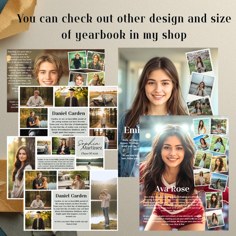 Editable Half Page Yearbook Ad Template Digital Download High School ...