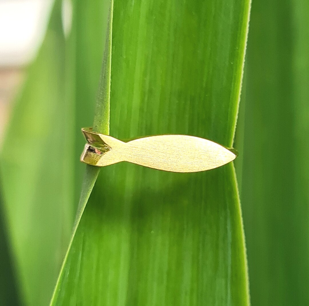 Silver Fish Handmade Ring,gold Plated Silver Fish Ring,fish Silver ...