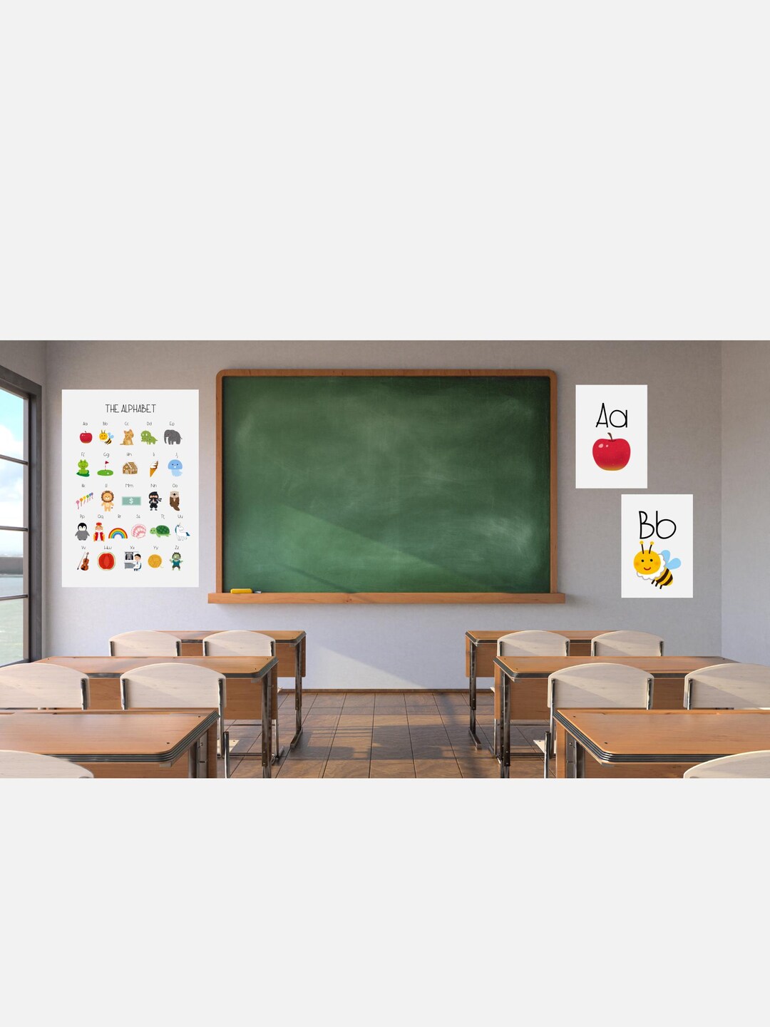 Alphabet Classroom Posters: A-Z Chart + Individual Letters (PDF ...