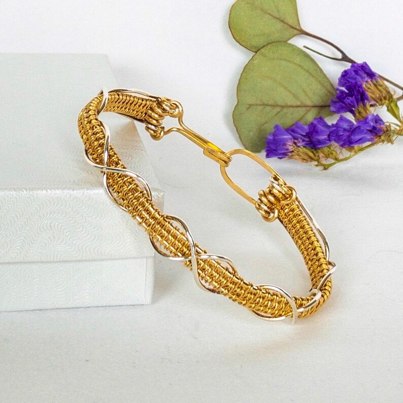 Timeless Statement Wire Woven Bracelet - Etsy