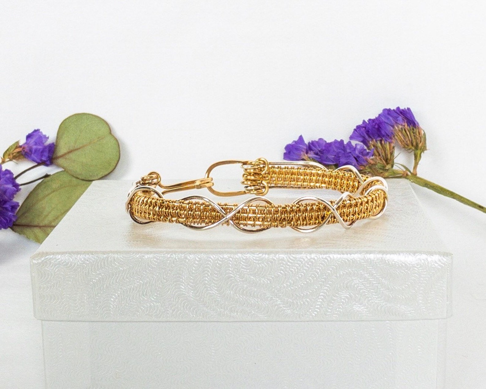 Timeless Statement Wire Woven Bracelet - Etsy