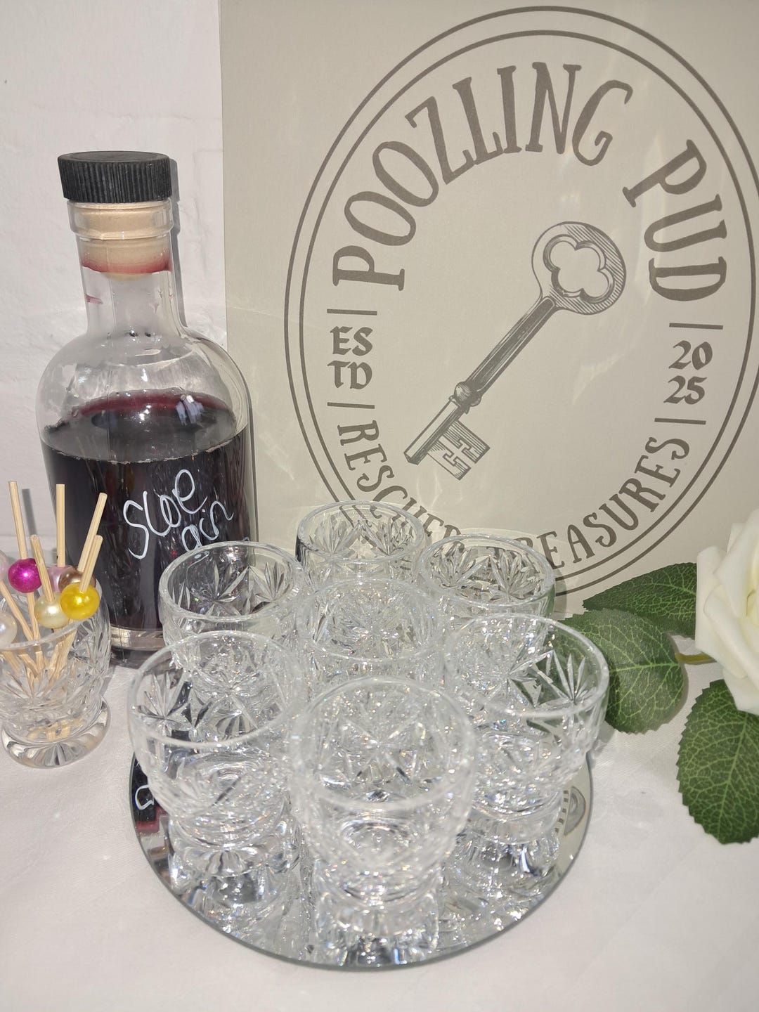 Webb Corbett Crystal Shot Glasses Set of Seven (+1) - Etsy