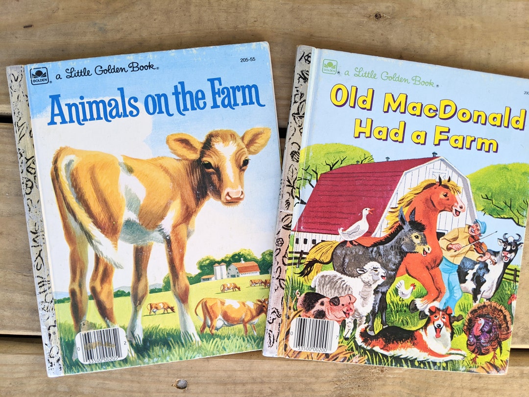 Farm Golden Books, Little Golden Books, Animals on the Farm, Old ...