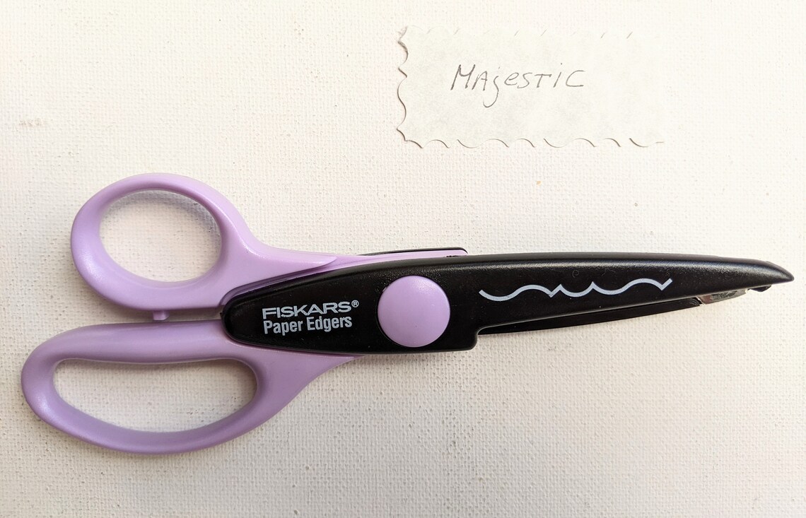 5 Pairs Fiskars Craft Scissors, Paper Edger Scissors, Mini Scallop ...