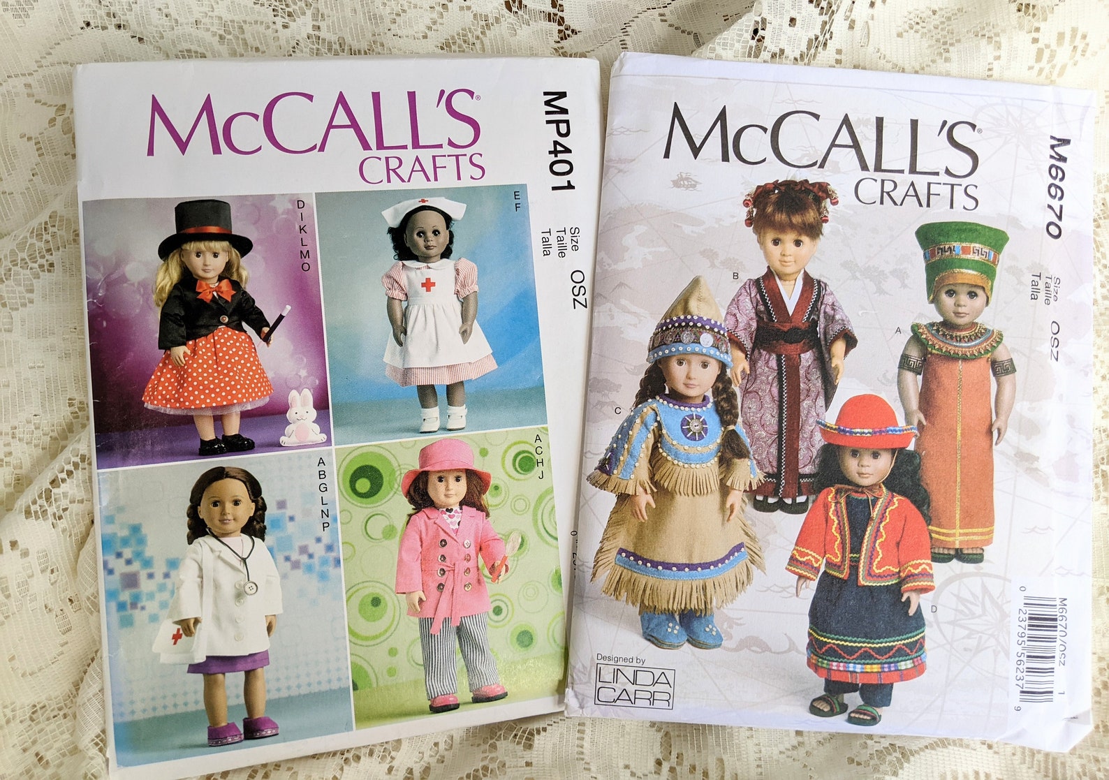 Mccalls Doll Clothing Patterns, 18 Doll Sewing Patterns, Mccalls MO401 ...