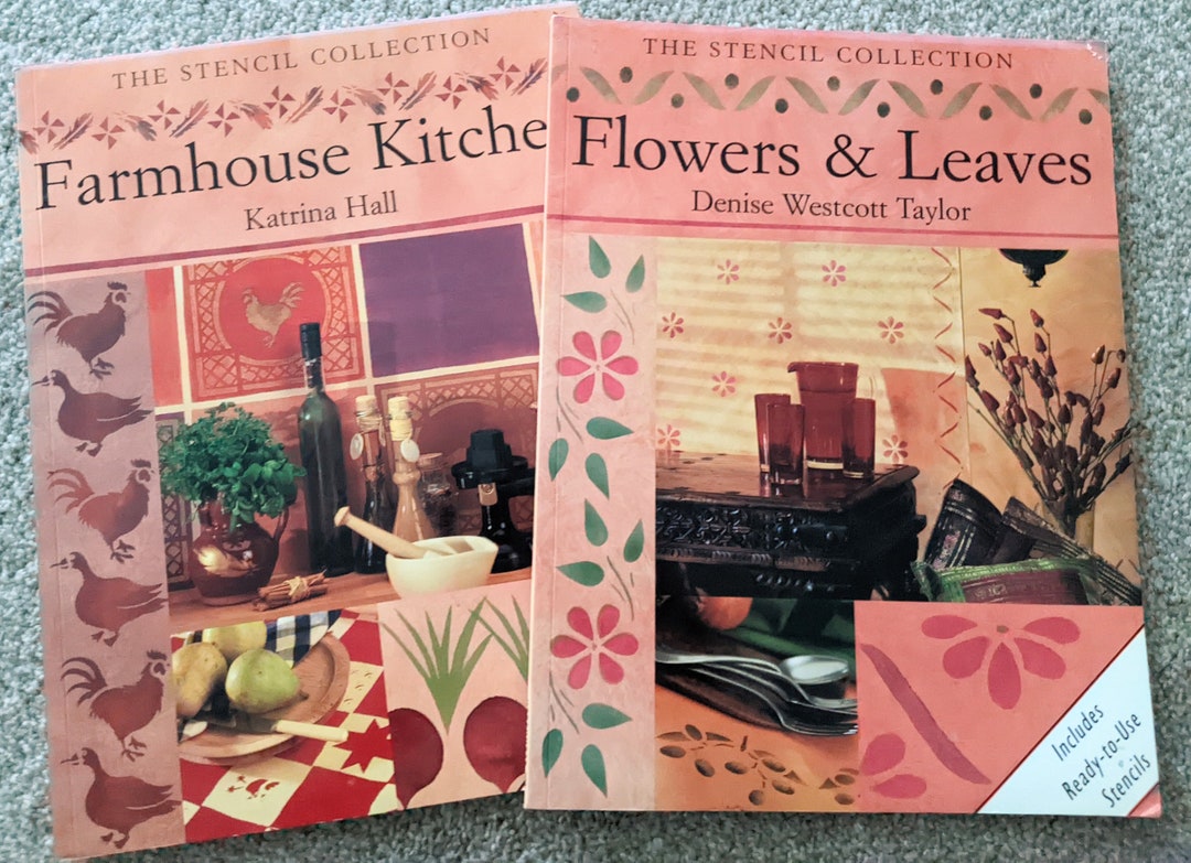 Farmhouse Kitchen Stencils, Flowers and Leaves Stencils, Home ...