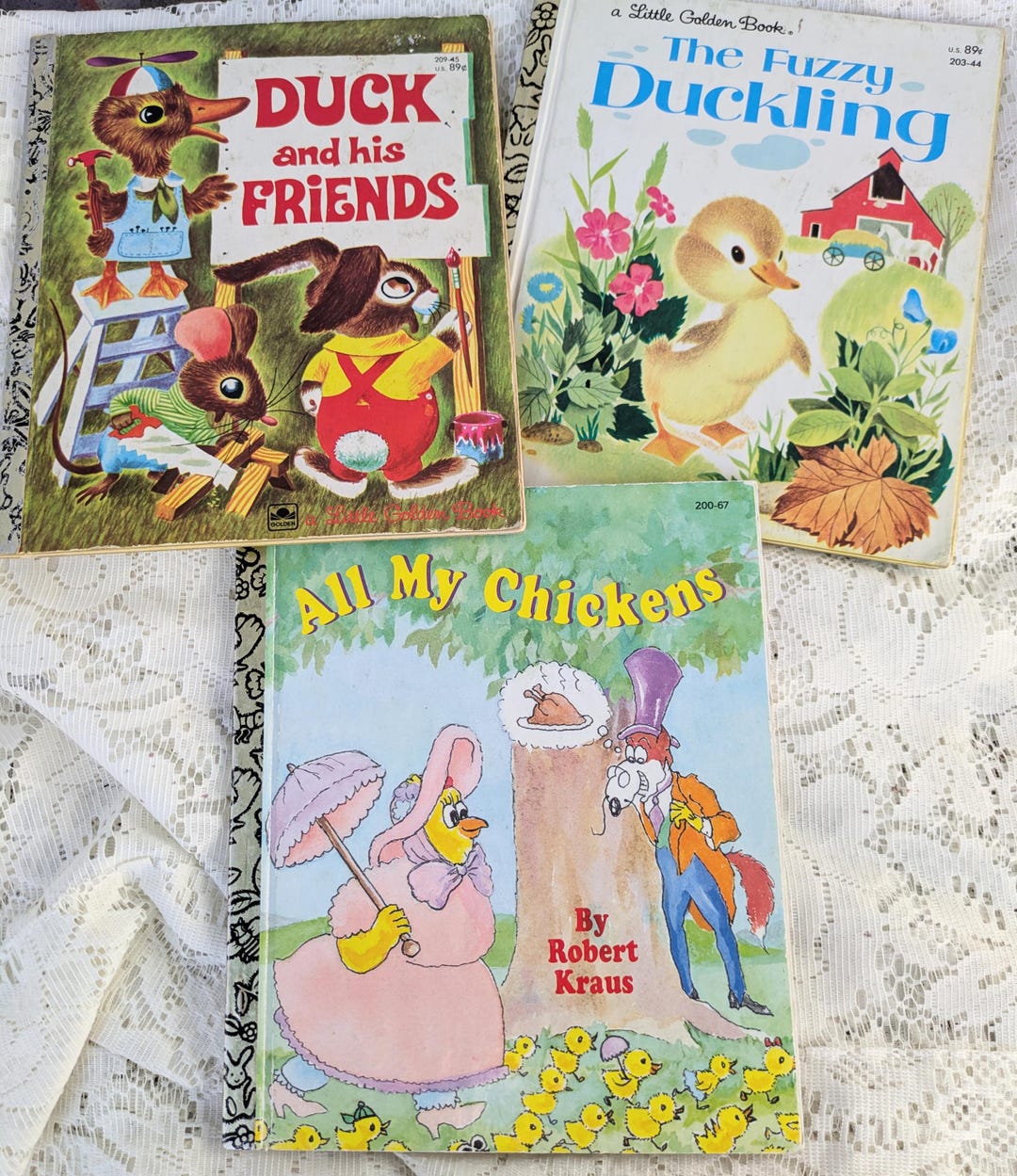 Little Golden Books, the Fuzzy Duckling, Duck and His Friends, All My ...