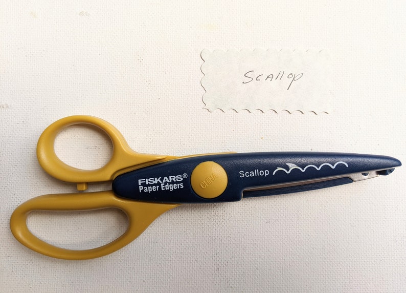 5 Pairs Fiskars Craft Scissors, Paper Edger Scissors, Mini Scallop ...
