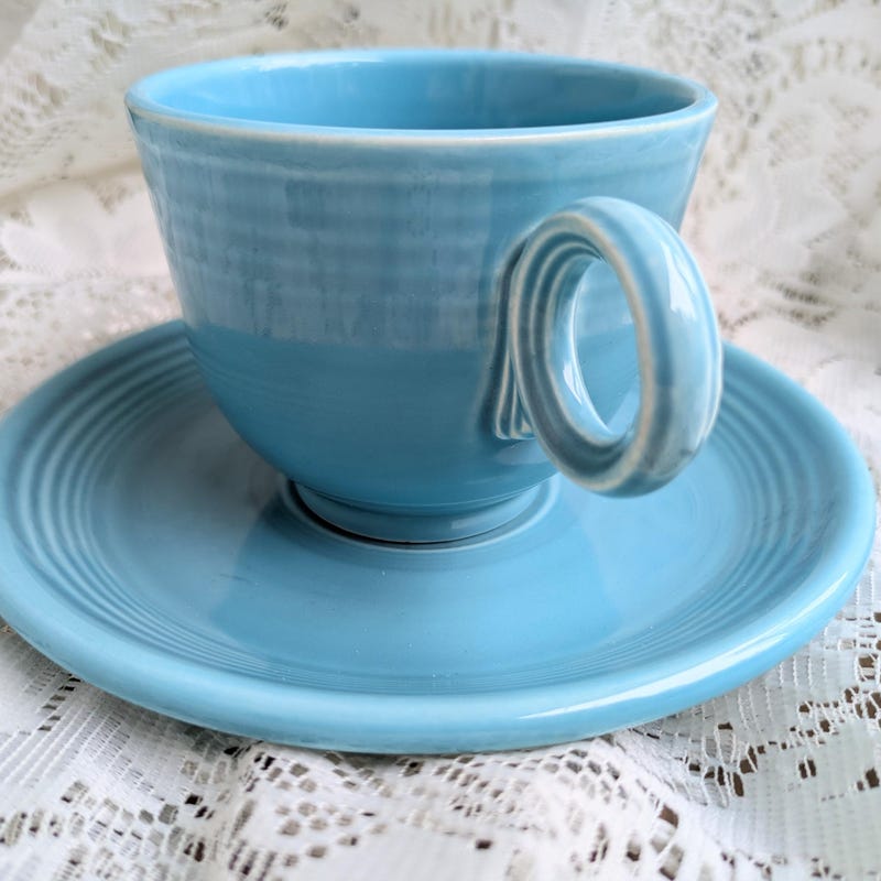 Turquoise Tea Cup - Etsy