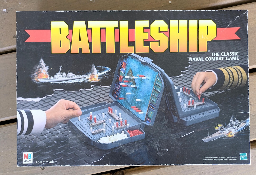 1990 Battleship Game, Vintage Classic Naval Combat Game, 2 Players ...