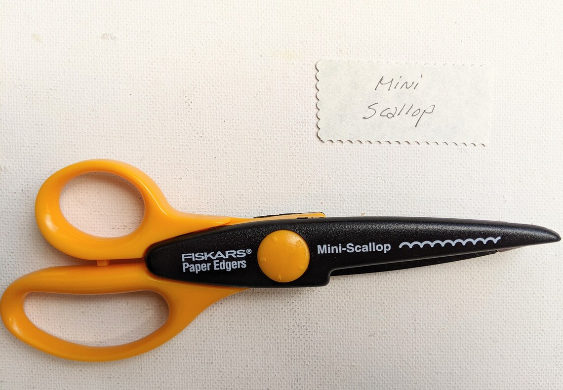 5 Pairs Fiskars Craft Scissors, Paper Edger Scissors, Mini Scallop ...