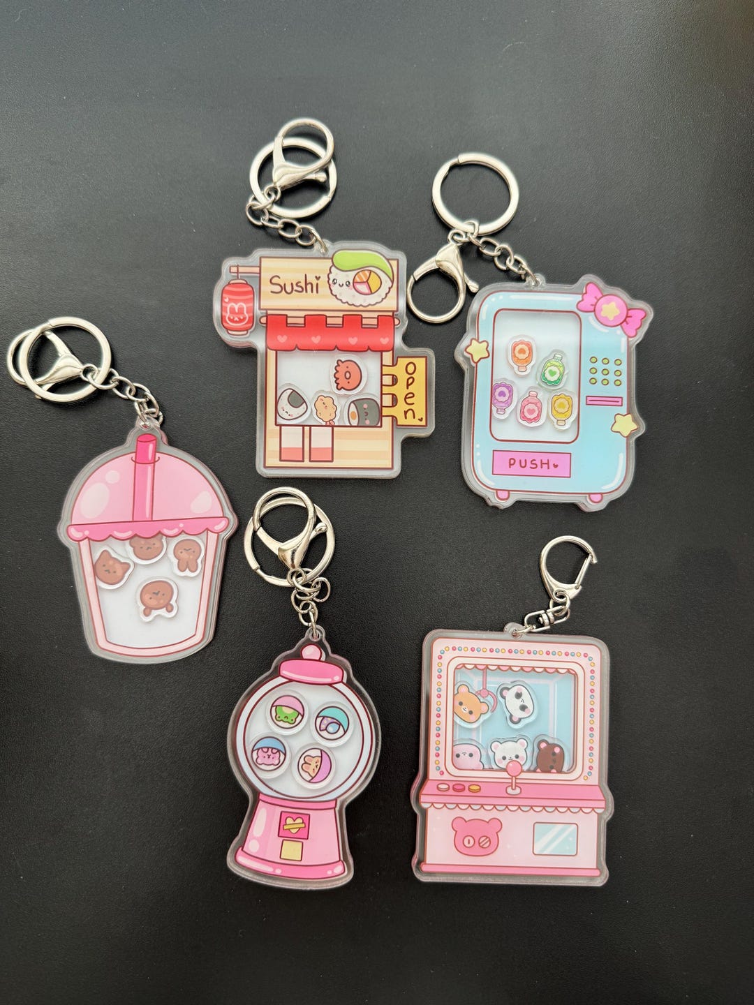 Kawaii Shaker Keyring - Etsy