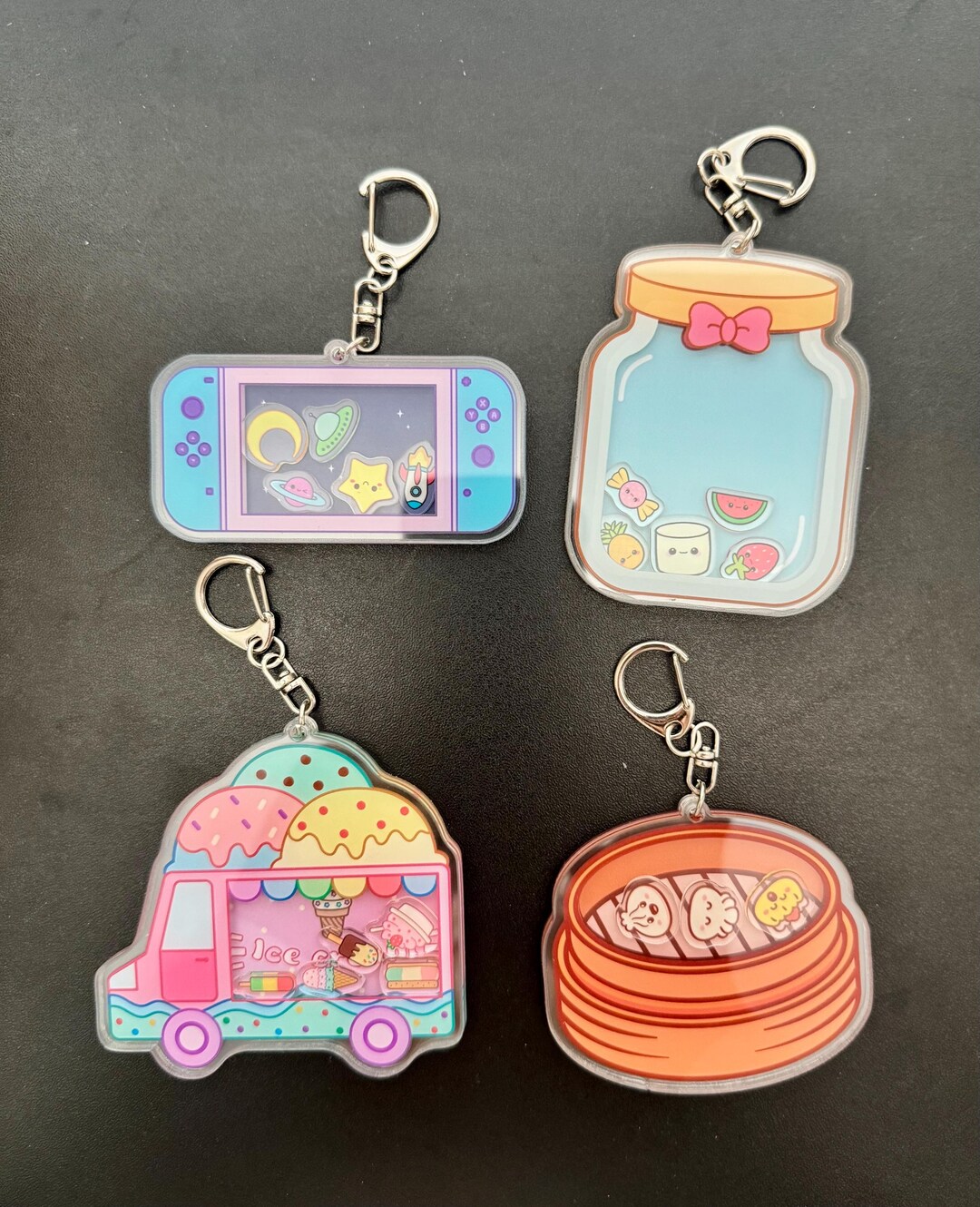 Kawaii Shaker Keyring V2 - Etsy