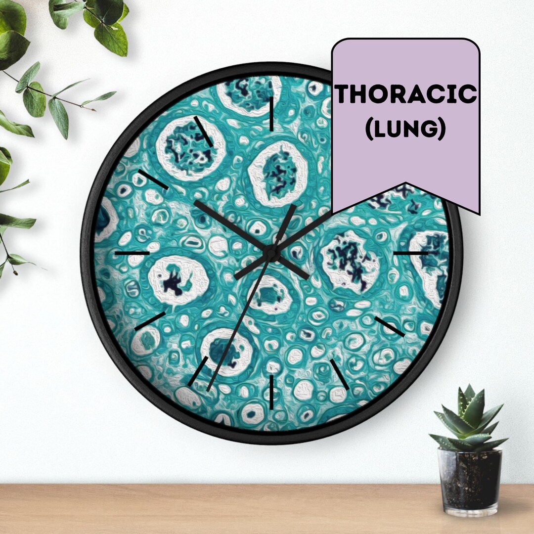 Histology Wall Clock, Pathology Stain Lung Anatomy, Pathologist Gift - Etsy