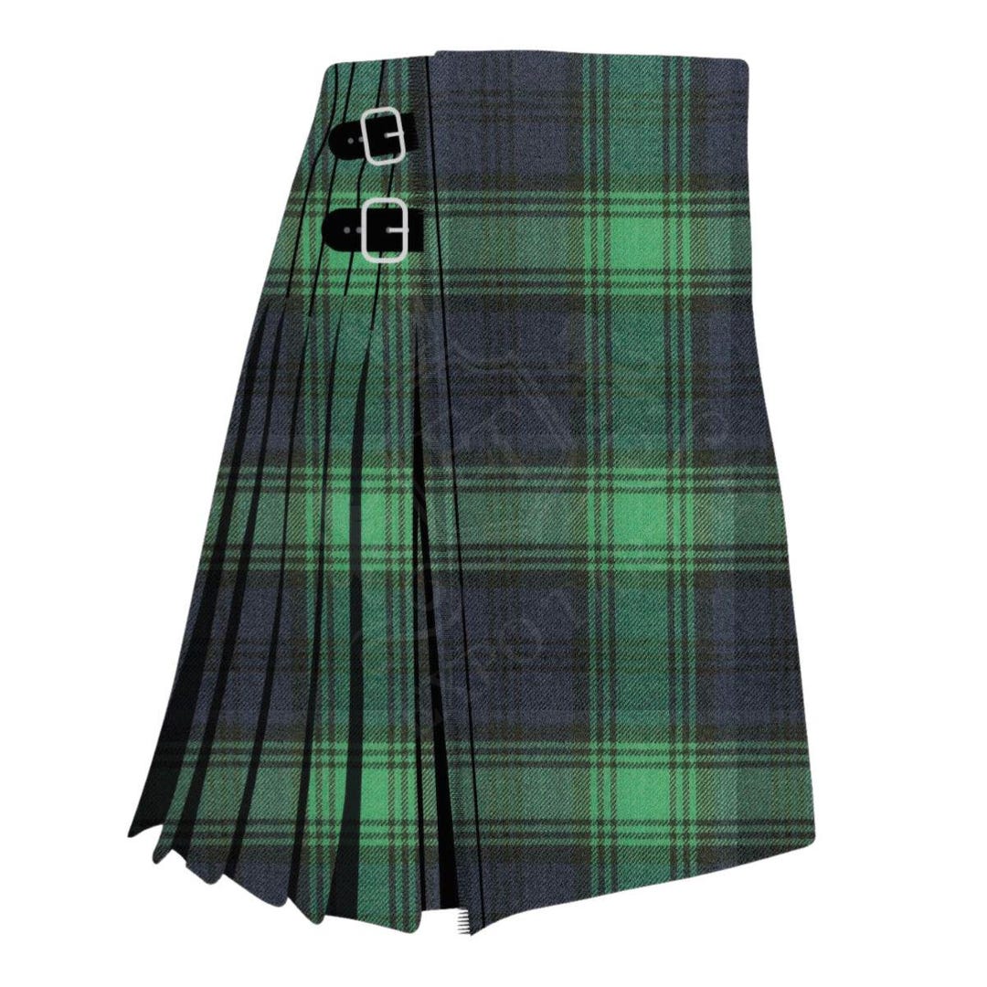 Kerr Hunting Tartan Kilt - Scottish Tartan Kilt - 8 Yard Tartan Kilt ...