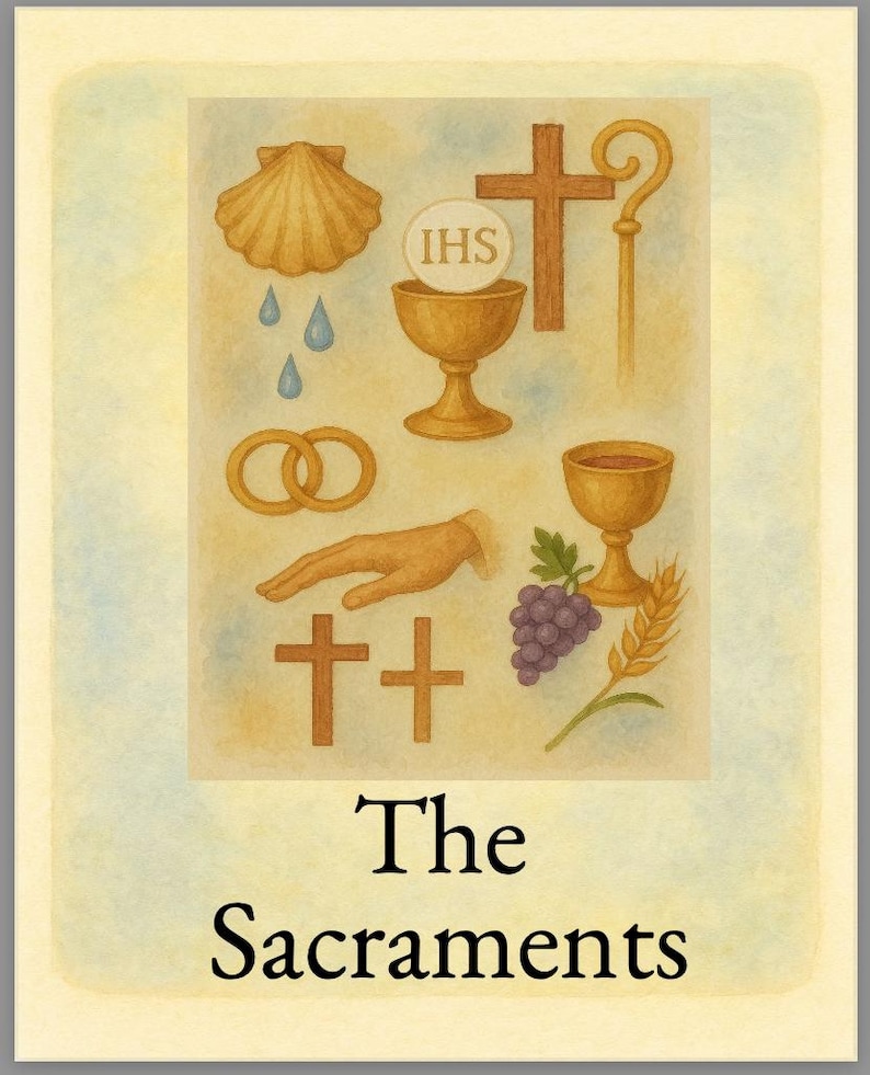 Catholic Sacraments Posters | Catholic Homeschool Resource | Faith ...