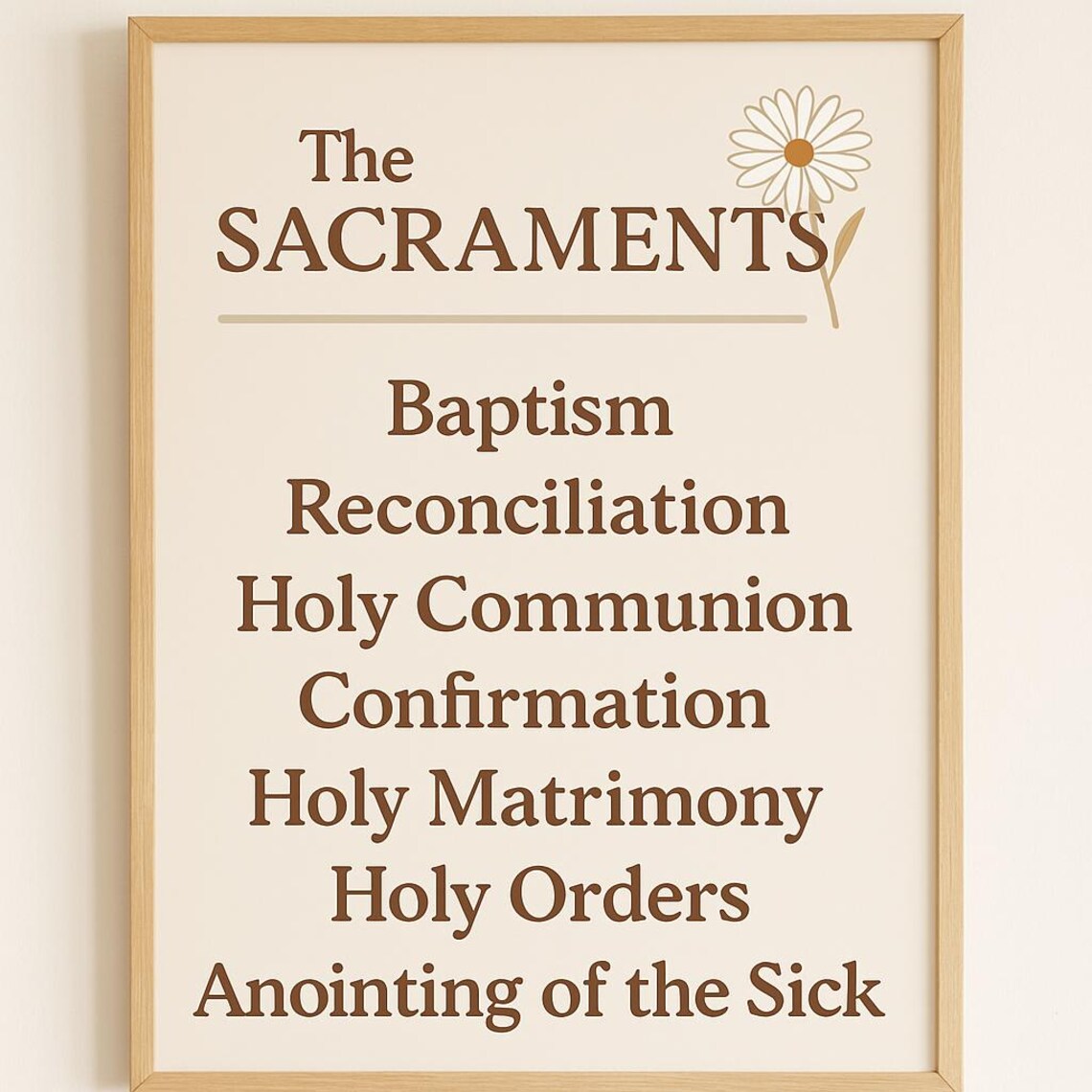 Catholic Sacraments Posters | Catholic Homeschool Resource | Faith ...