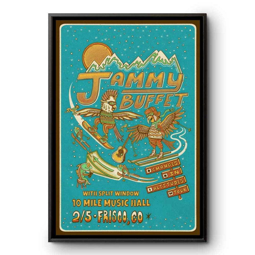 Jammy Buffet Jimmy Buffett Tribute Poster 2026 Frisco CO Split Window ...