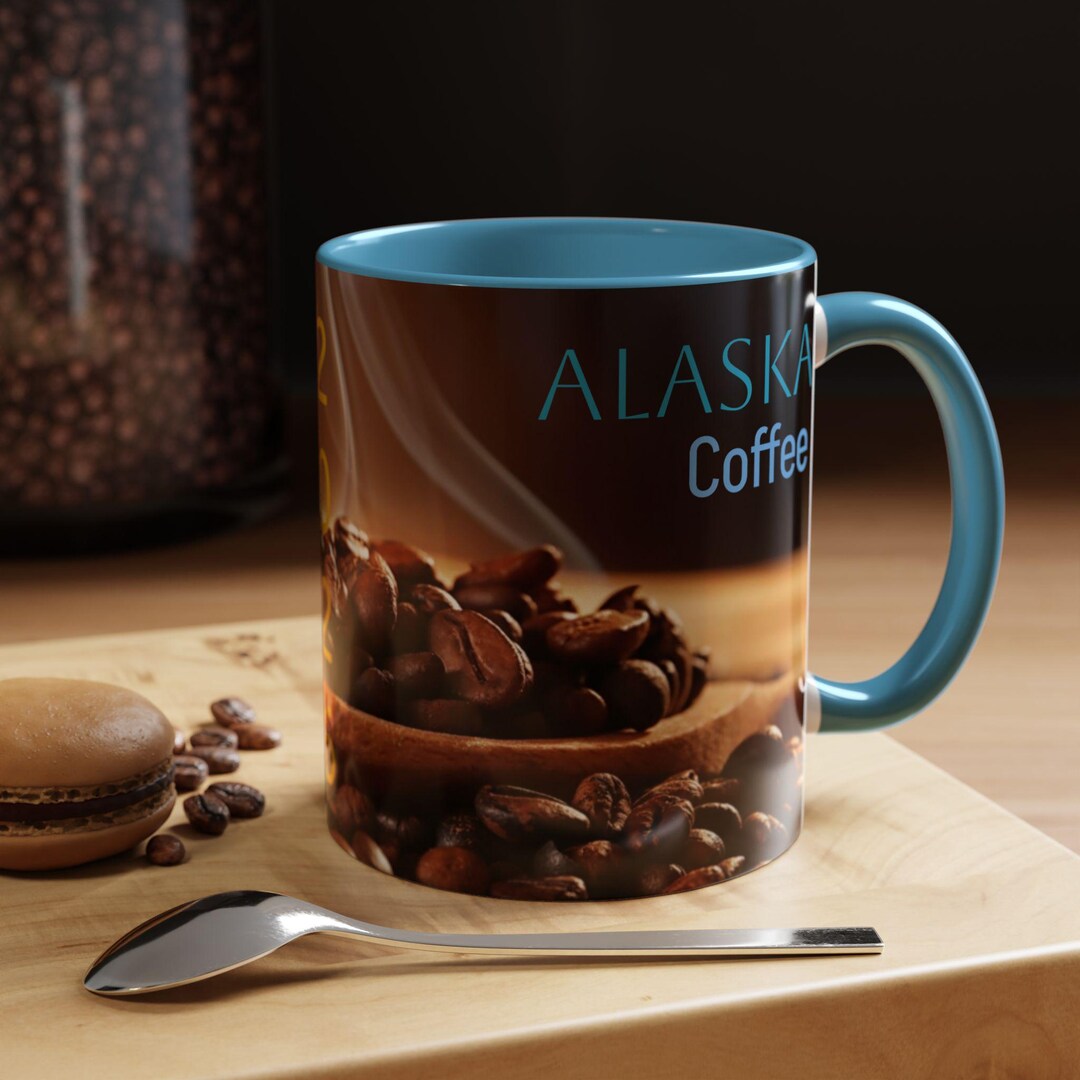 Alaska Coffee Beans 2026 Mug | Accent Coffee Mug 11oz 15oz - Etsy