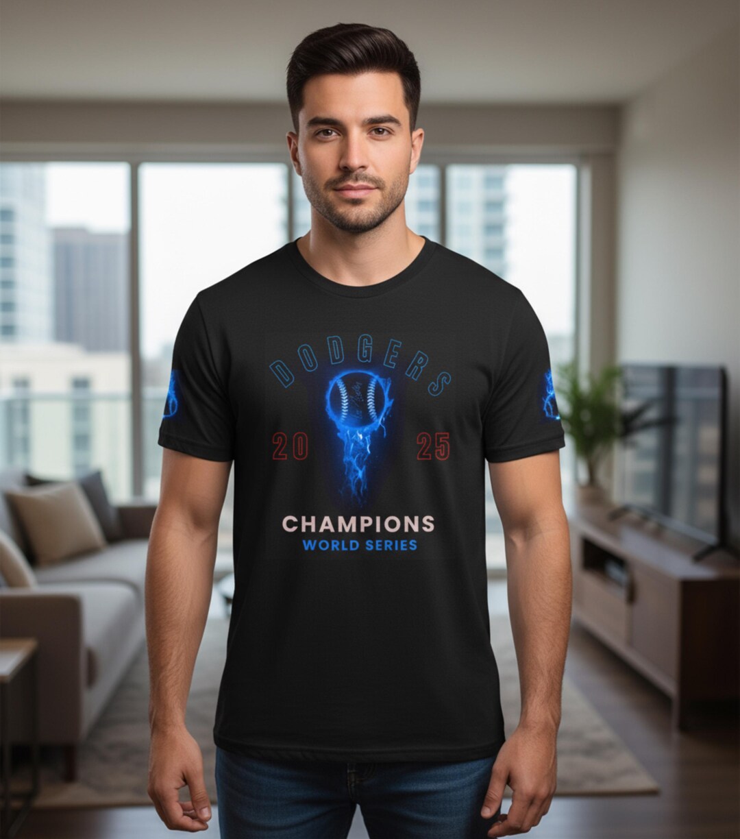 Dodgers Champions,tee, Celebrate Your Team Spirit, Perfect for Game Day ...